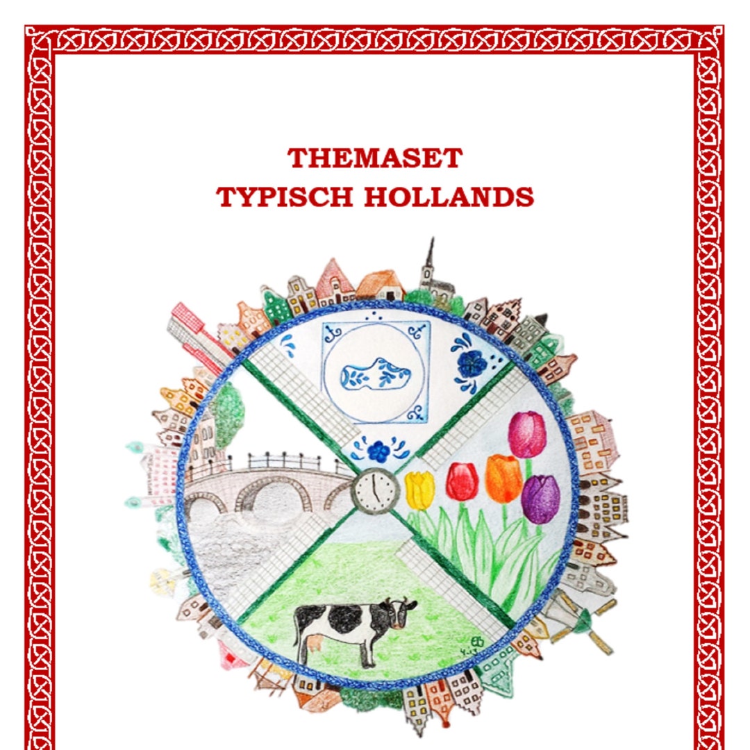 Theme Set Typically Holland, Drawing in the Mandala, Digital Download ...
