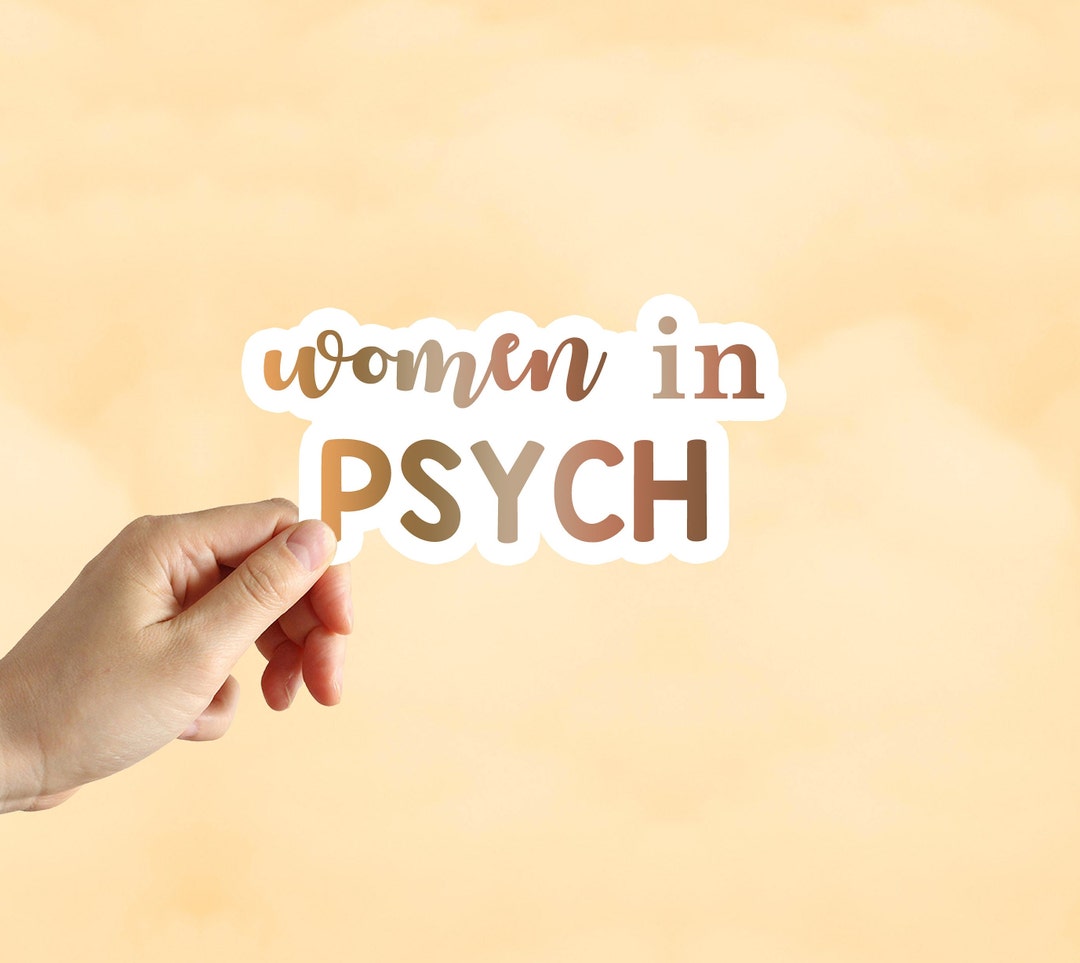 Women in Psych Sticker Psychology Sticker Water Bottle Laptop Phone Car ...
