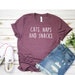 Cats Naps and Snacks T-shirt Cat Lover T-shirt Graphic Tee - Etsy