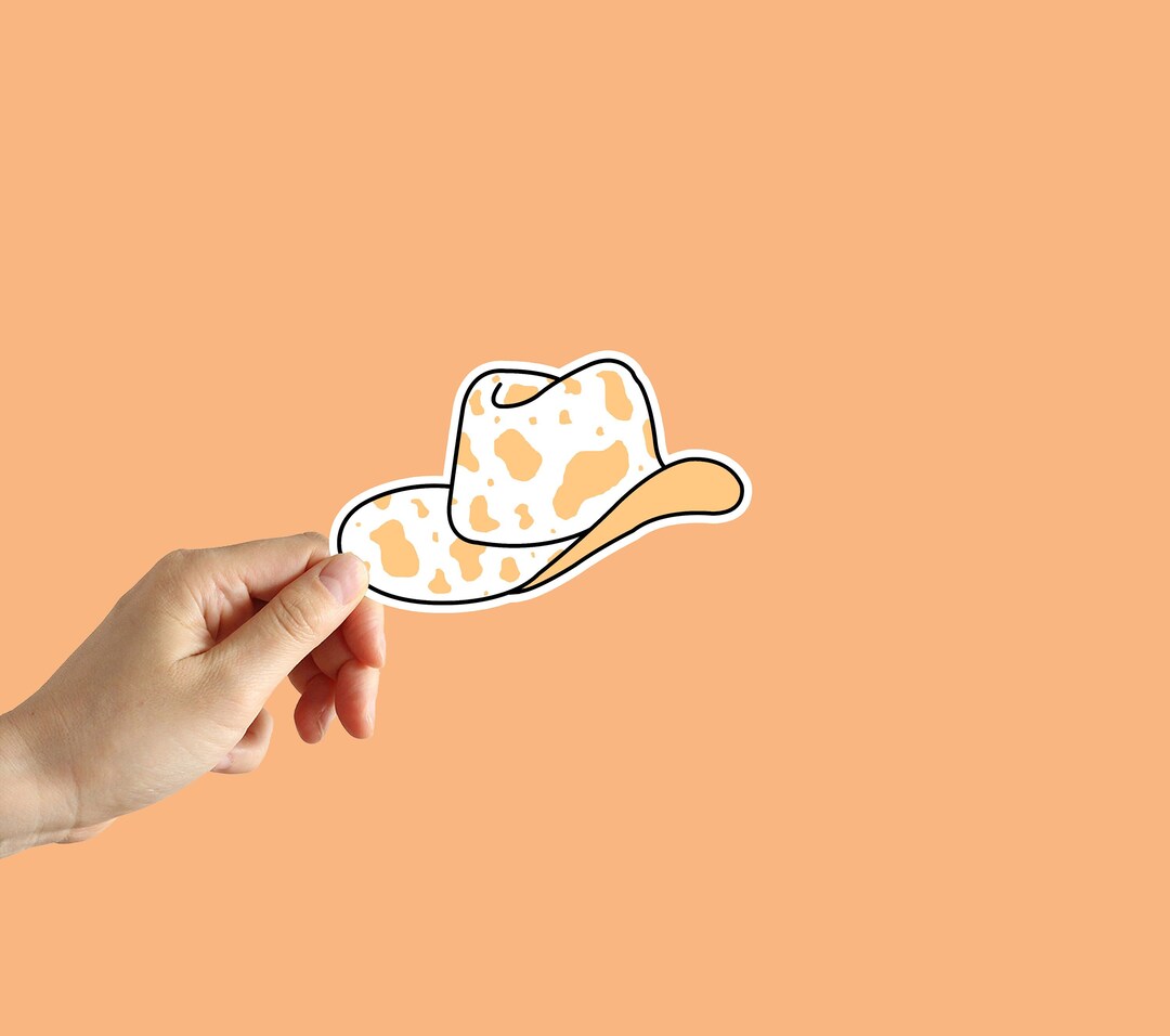 Cowboy Hat Sticker Yeehaw Farm Cowgirl Howdy Sticker Water Bottle ...