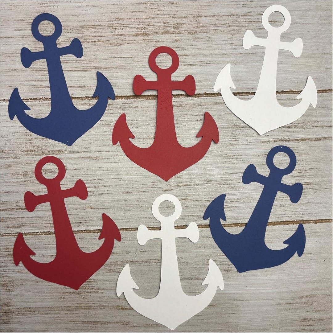 Anchor Cutouts - Nautical Anchor Paper Cut Outs Classroom Bulletin ...