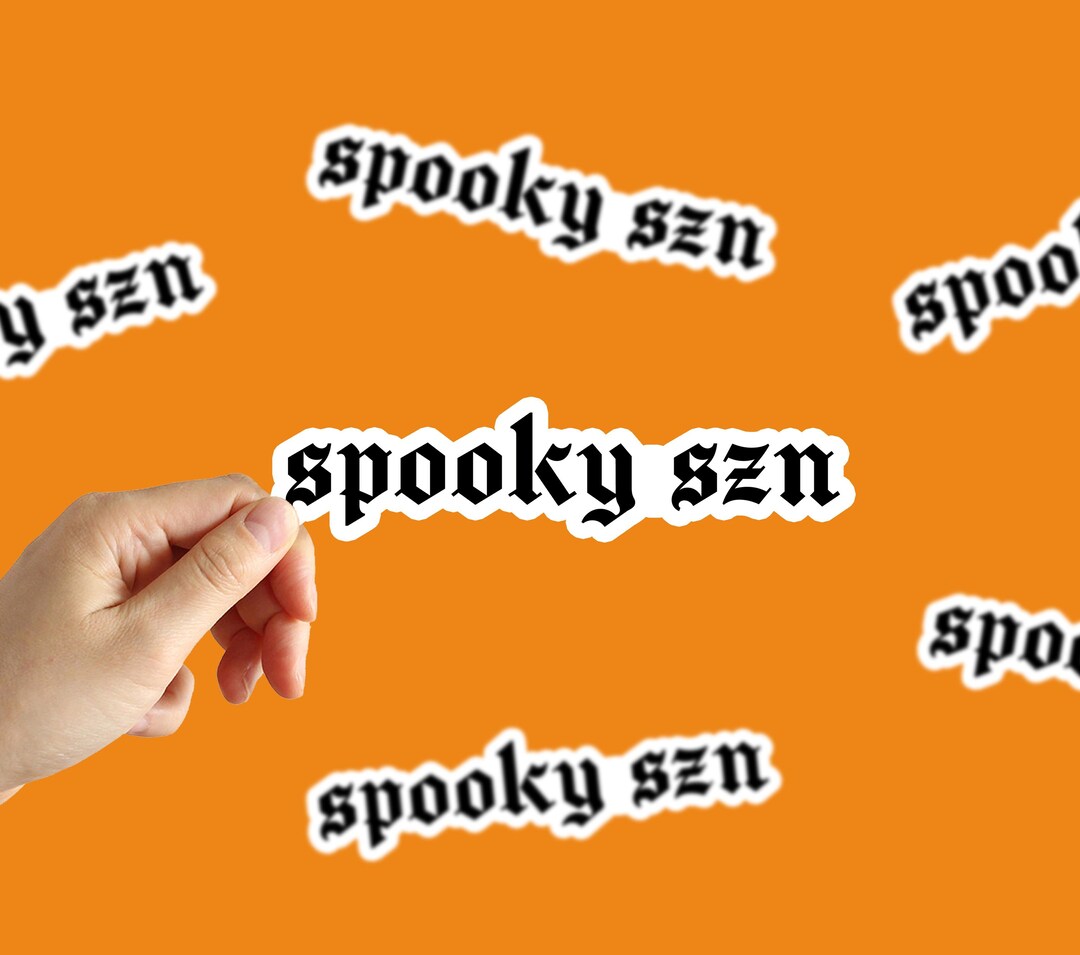 Spooky Szn Sticker Halloween Stickers Fall Stickers Spooky Stickers ...