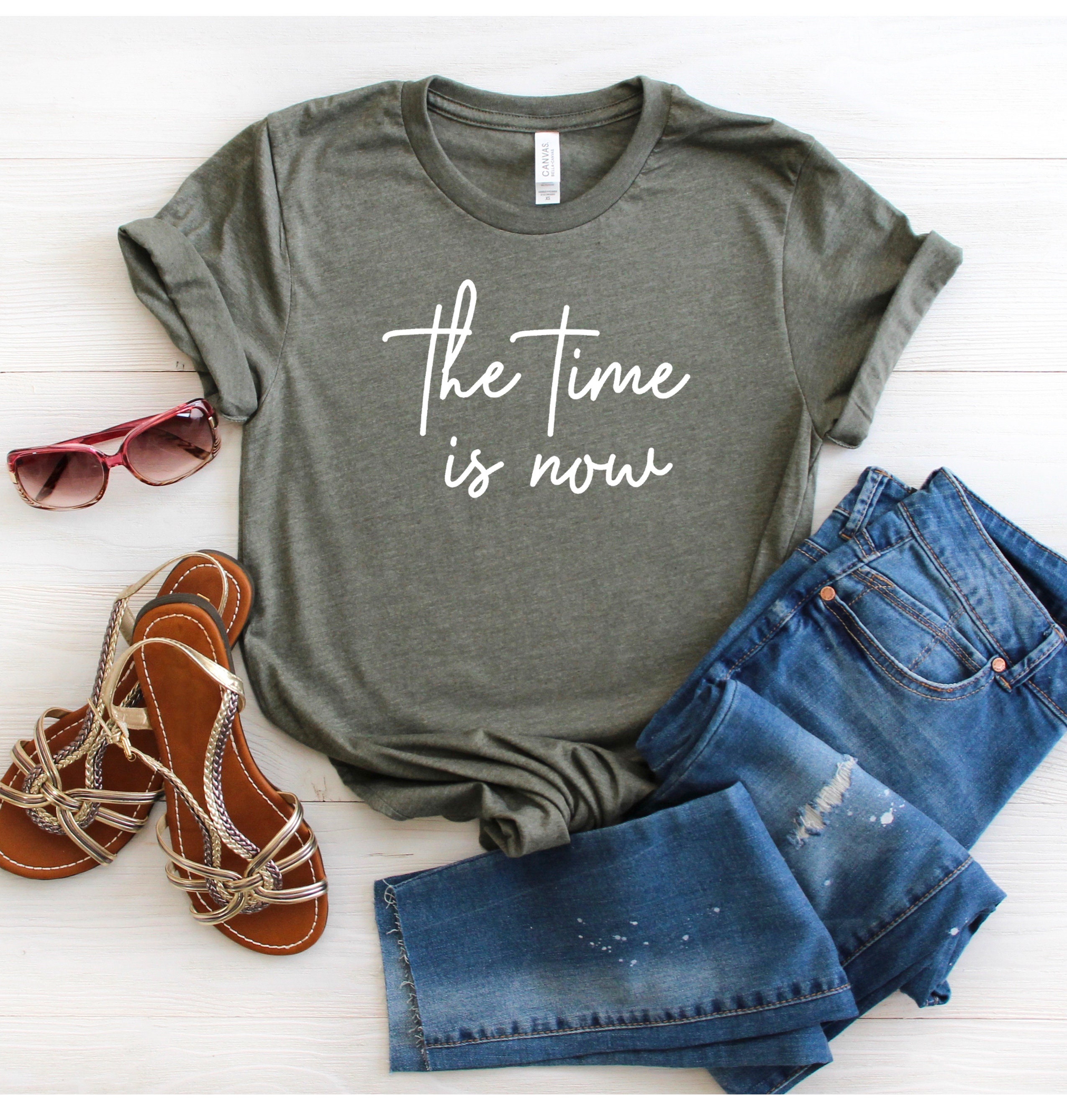 The Time is Now Shirt Keep Going Shirt Be Humble Shirt Graphic Tee ...