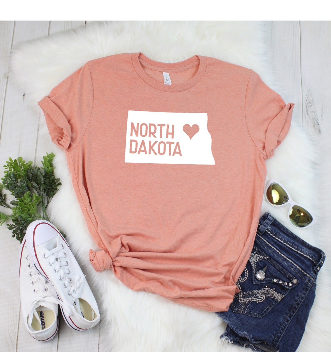 North Dakota Shirt Home State Shirt Love Home Shirt Graphic - Etsy