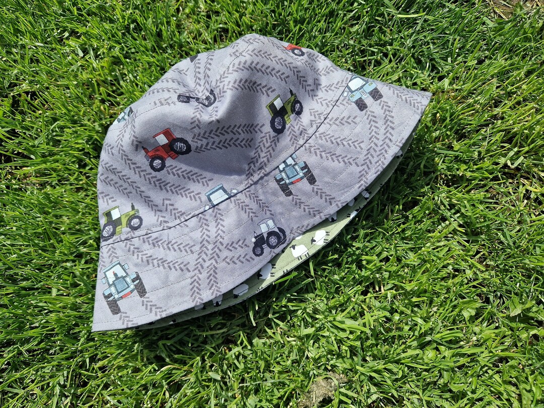 Boys Tractor Hat Sheep Hat With Tractors for Kids Digger Hat Childrens ...