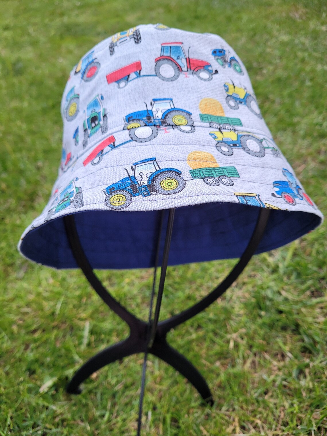 Boys Tractor Hat Summer Hat With Tractors for Kids Digger Hat - Etsy