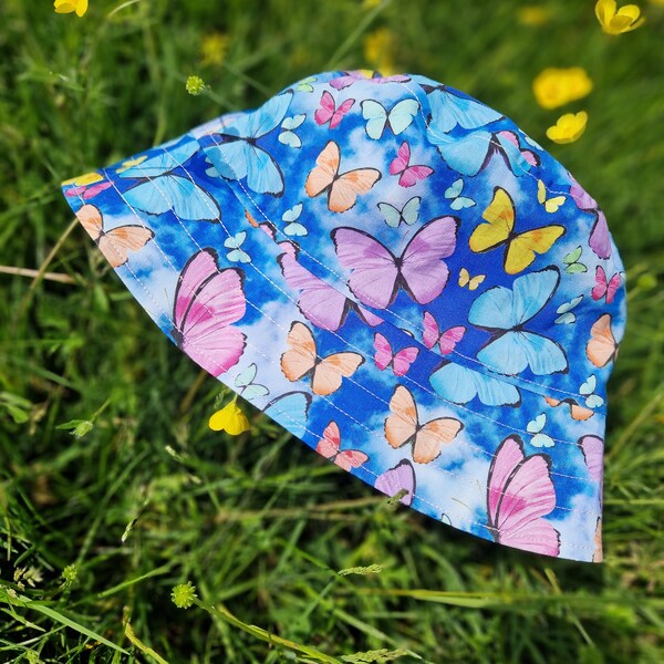 Hat With Butterflies - Etsy