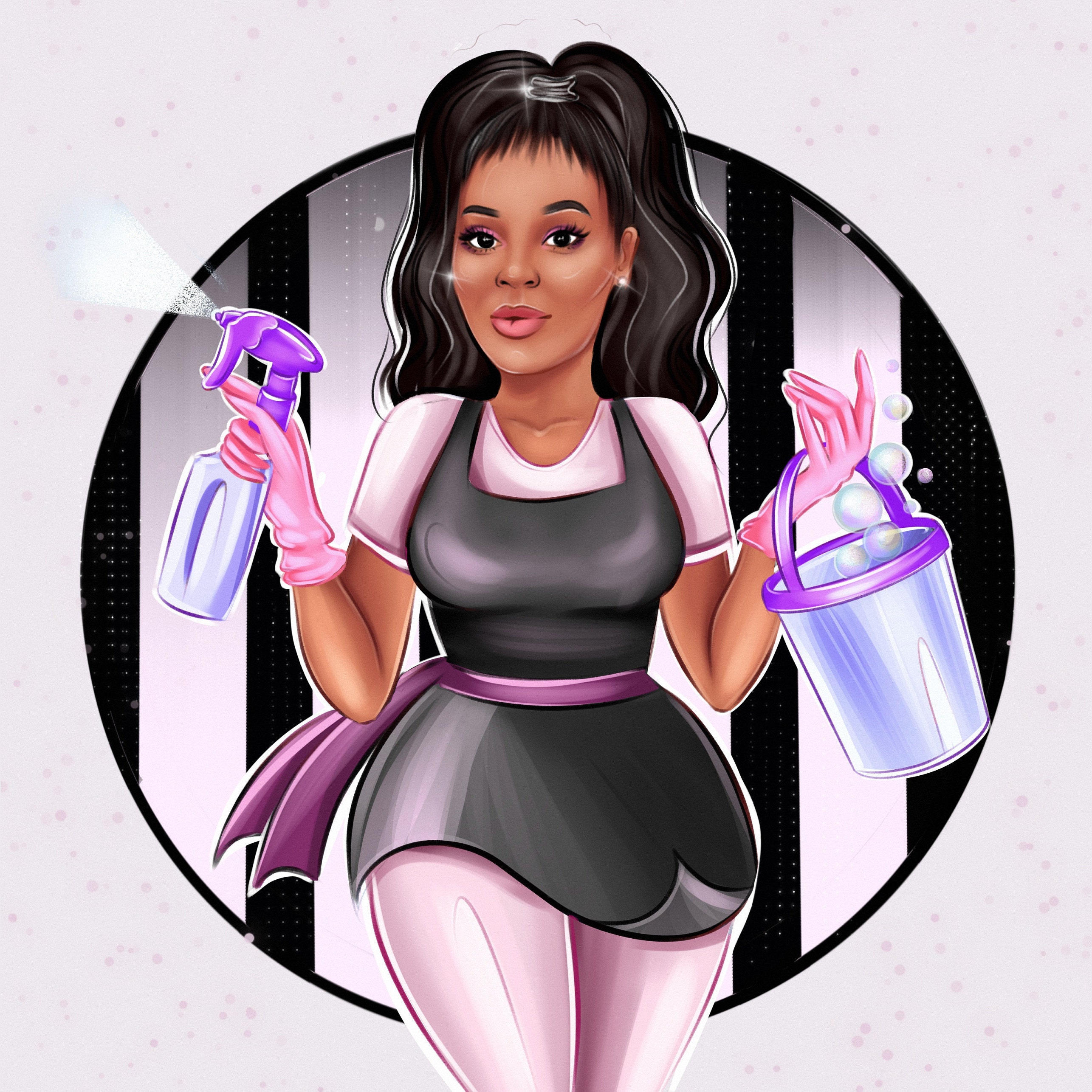 House Cleaning Logos Woman