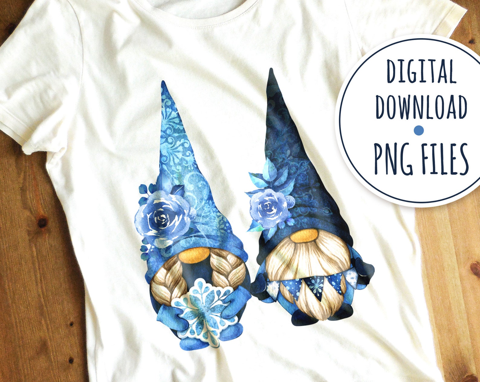 Winter Gnomes PNG Clipart. Cute Holiday Gnome Watercolor | Etsy