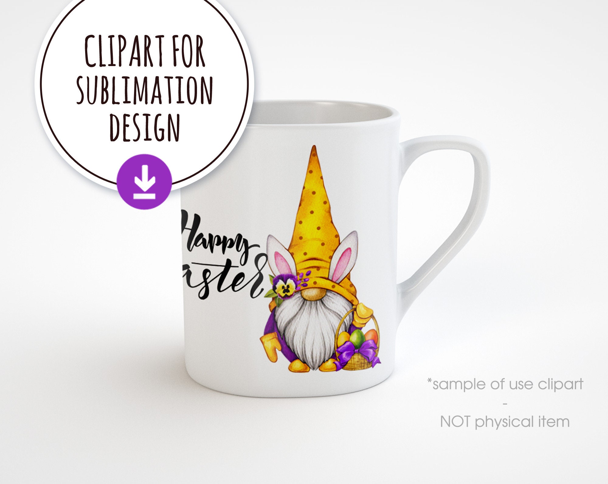 Easter Bunny Gnomes PNG Clipart. Cute Easter Watercolor Clipart. - Etsy