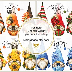 Back to School Gnome Watercolor Clipart (PNG) - Etsy