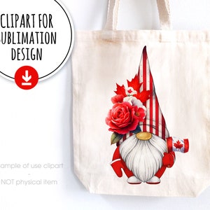 Canada Gnome PNG Clipart. Canadian Flag Gnome Watercolor Clipart ...