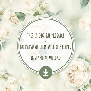 Sage Green Floral Watercolor Digital Paper, Abstract Pastel Wedding ...