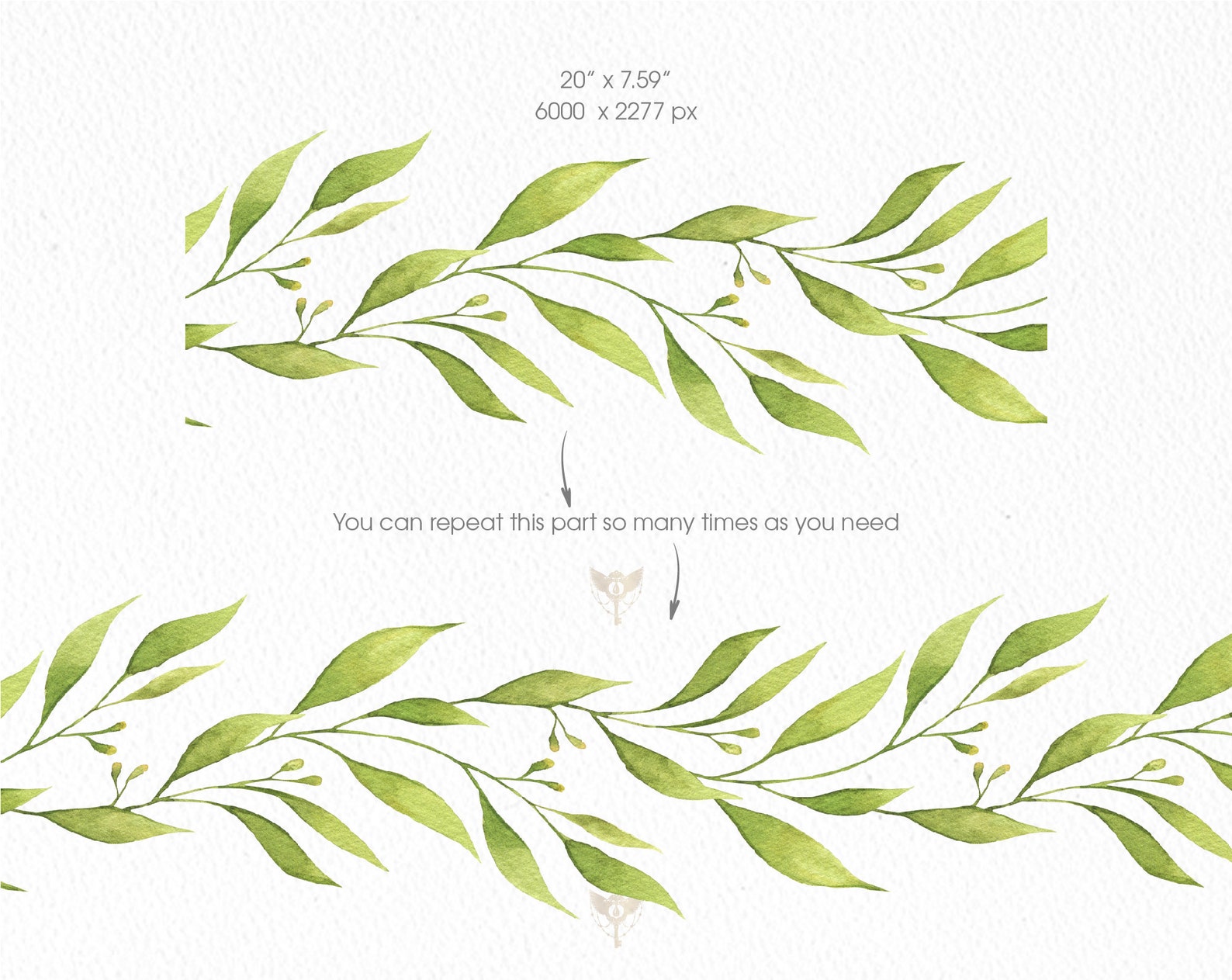Greenery Border PNG Clipart. Greenery Garland Clipart. - Etsy Australia
