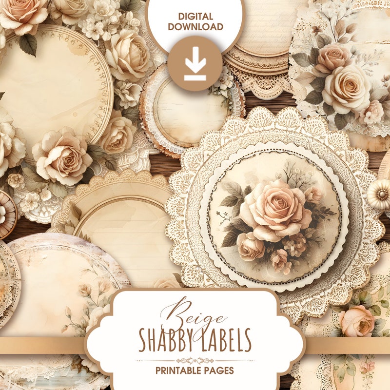 Shabby Chic Tags - Etsy