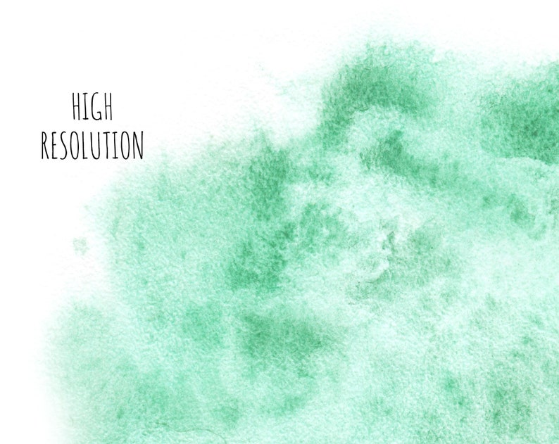 Emerald Green Digital Paper Abstract Watercolor Background - Etsy