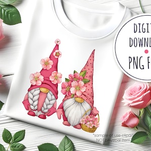 Spring Blossom Gnome PNG Clipart. Garden Gnomes Cute Watercolor Clipart ...