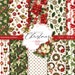 Christmas Digital Paper. Vintage Christmas Seamless Pattern. Digital ...
