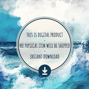 Sea Watercolor Digital Paper, Abstract Blue Underwater Scrapbook Paper ...