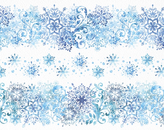 Snowflake Clip Art Borders
