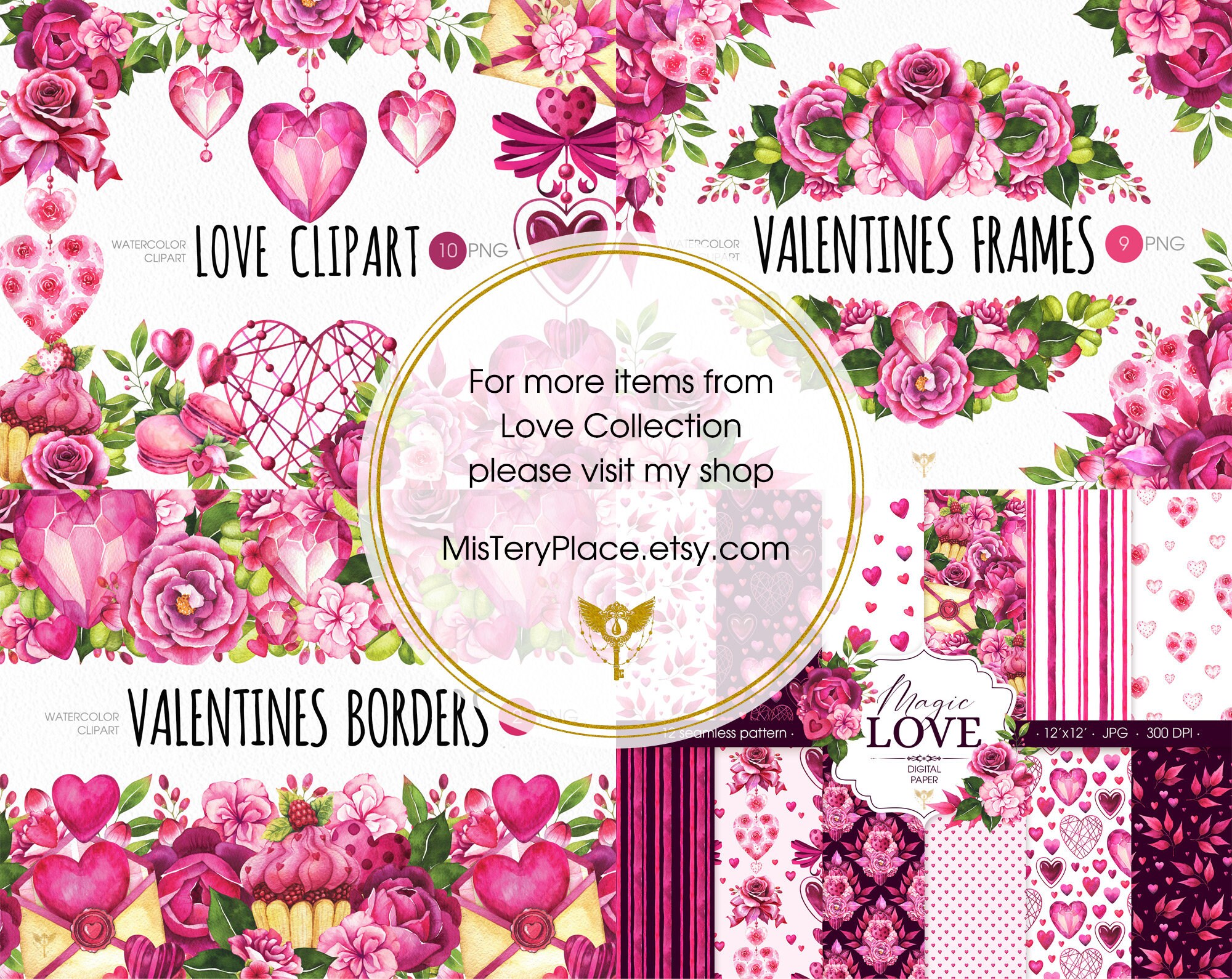Valentine Gnomes PNG Clipart. Valentines Day Gnome Watercolor - Etsy