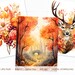Fall Forest Digital Paper, Autumn Watercolor Scrapbook Paper, Fall ...