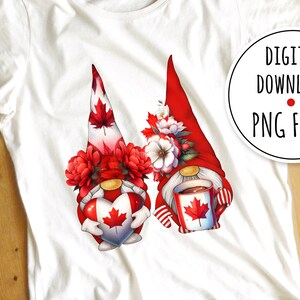 Canada Gnome PNG Clipart. Canadian Flag Gnome Watercolor Clipart ...