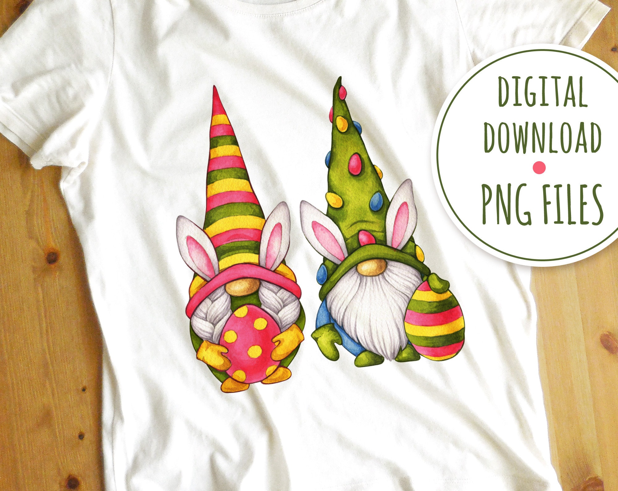 Easter Gnomes PNG Clipart. Easter Gnome Cute Watercolor Clipart ...