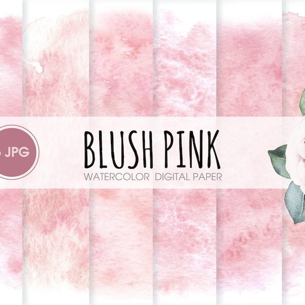 Blush Digital Paper - Etsy