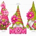 Mothers Day Gnome PNG Clipart. Cute Mom Gnome Watercolor Clipart - Etsy