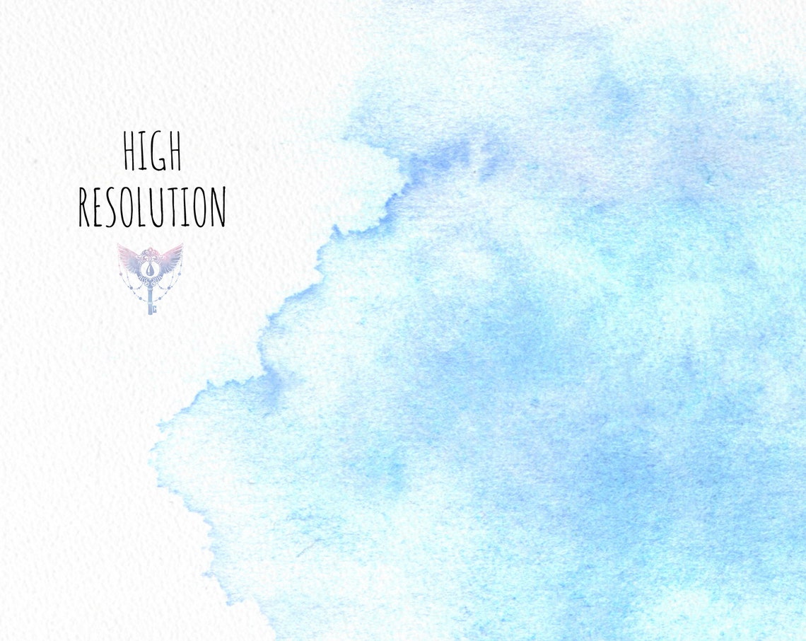 Blue and Pink Watercolor Digital Paper Abstract Watercolor - Etsy