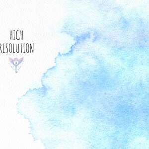 Blue and Pink Watercolor Digital Paper, Abstract Watercolor Stain ...