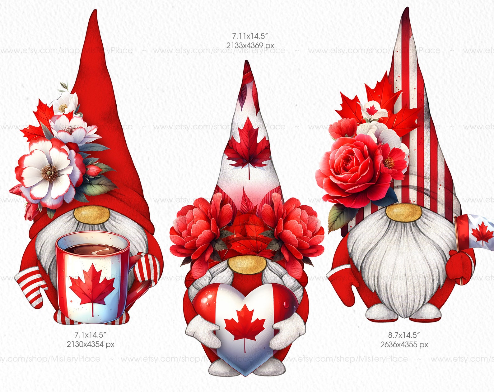 Canada Gnome PNG Clipart. Canadian Flag Gnome Watercolor Clipart ...