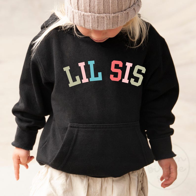 Lil Sis Svg Png: Sibling Design, Little Sister Clipart (digital ...