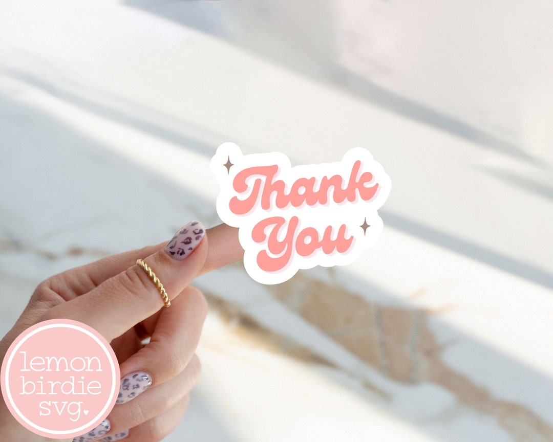 Thank You Printable Sticker PNG, Printable Sticker Png, Thank You ...