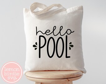 Hello Pool Svg - Etsy