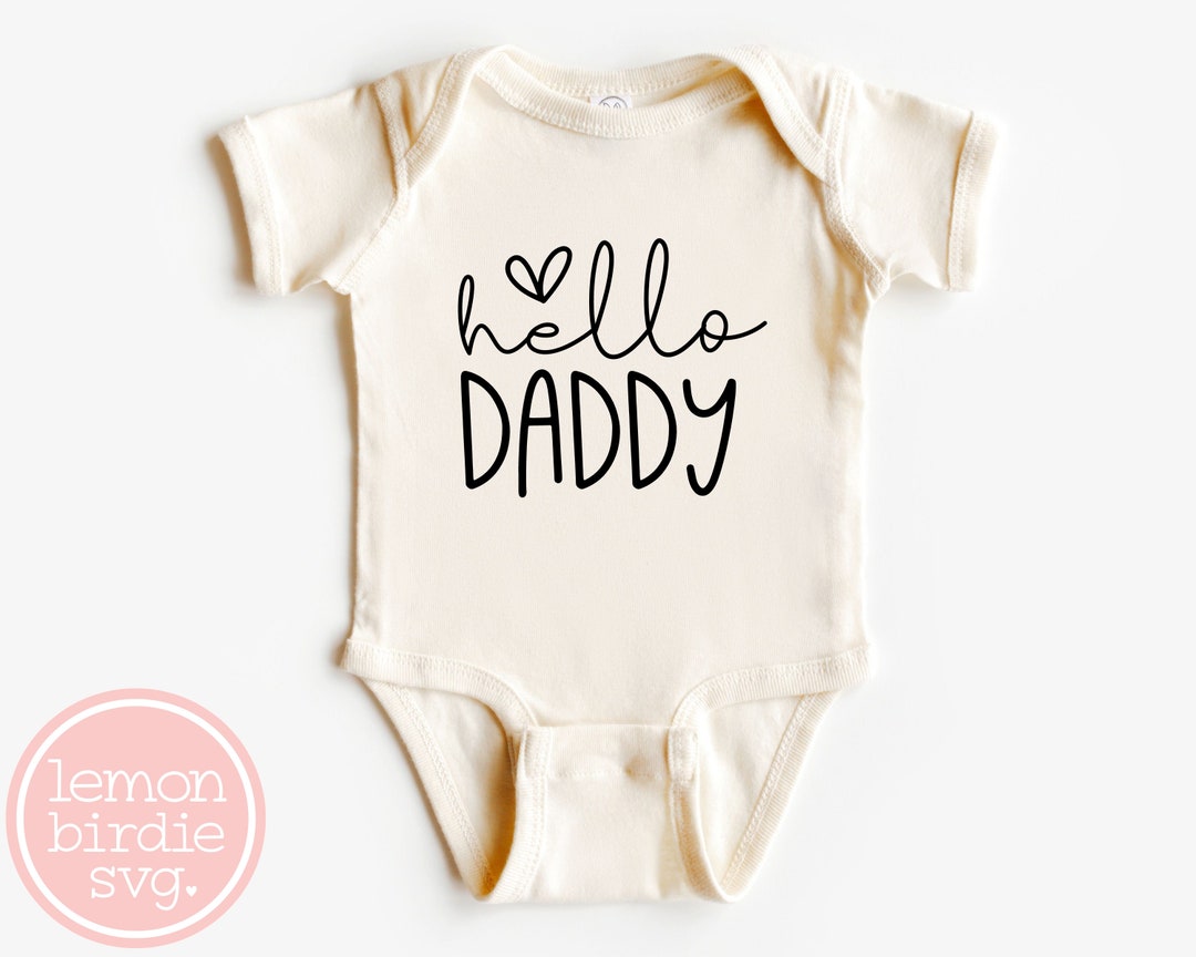 Hello Daddy SVG, Baby Reveal Svg, Pregnancy Announcement Svg, Pregnancy ...