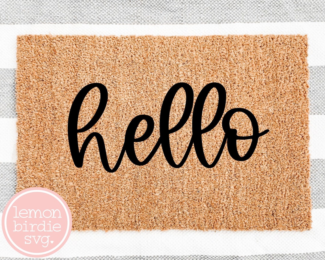Hello SVG Doormat Svg Welcome Mat Svg Home Svg Welcome - Etsy