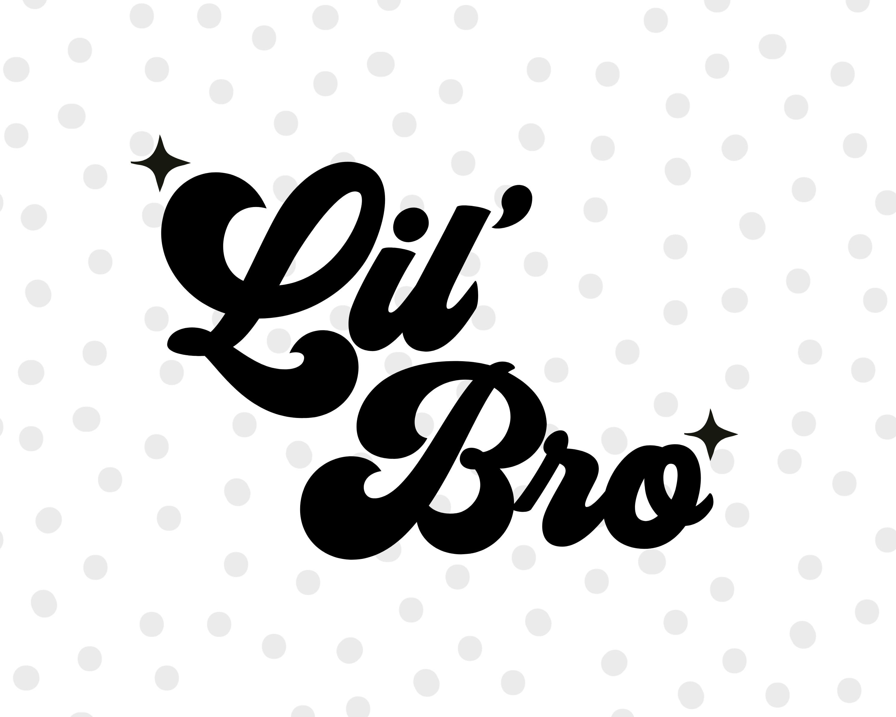 Lil Bro SVG Brother Svg Sibling Svg Retro Svg Baby Svg | Etsy