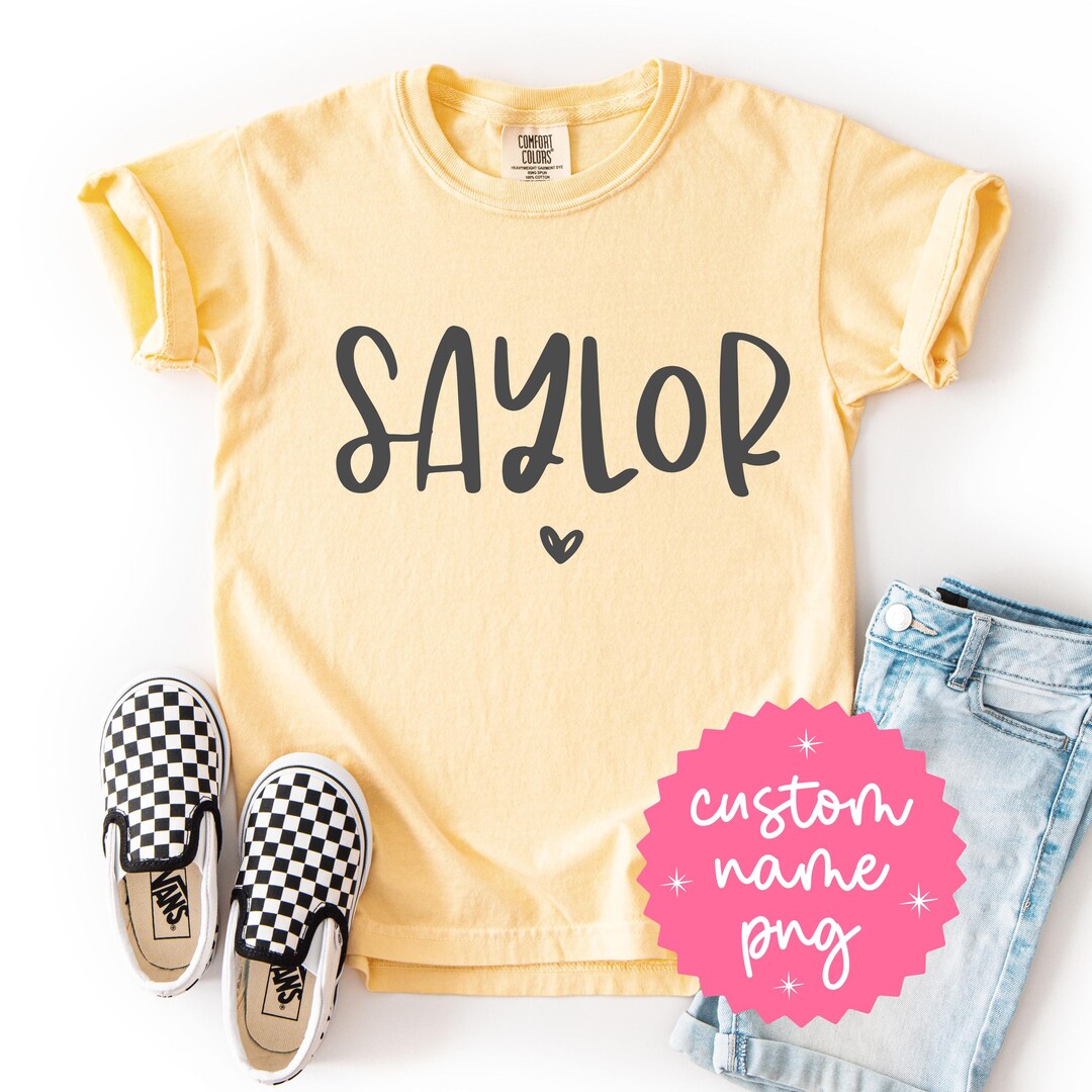 Custom Name PNG, Personalized Name Png, Custom Name Shirt, Personalized ...