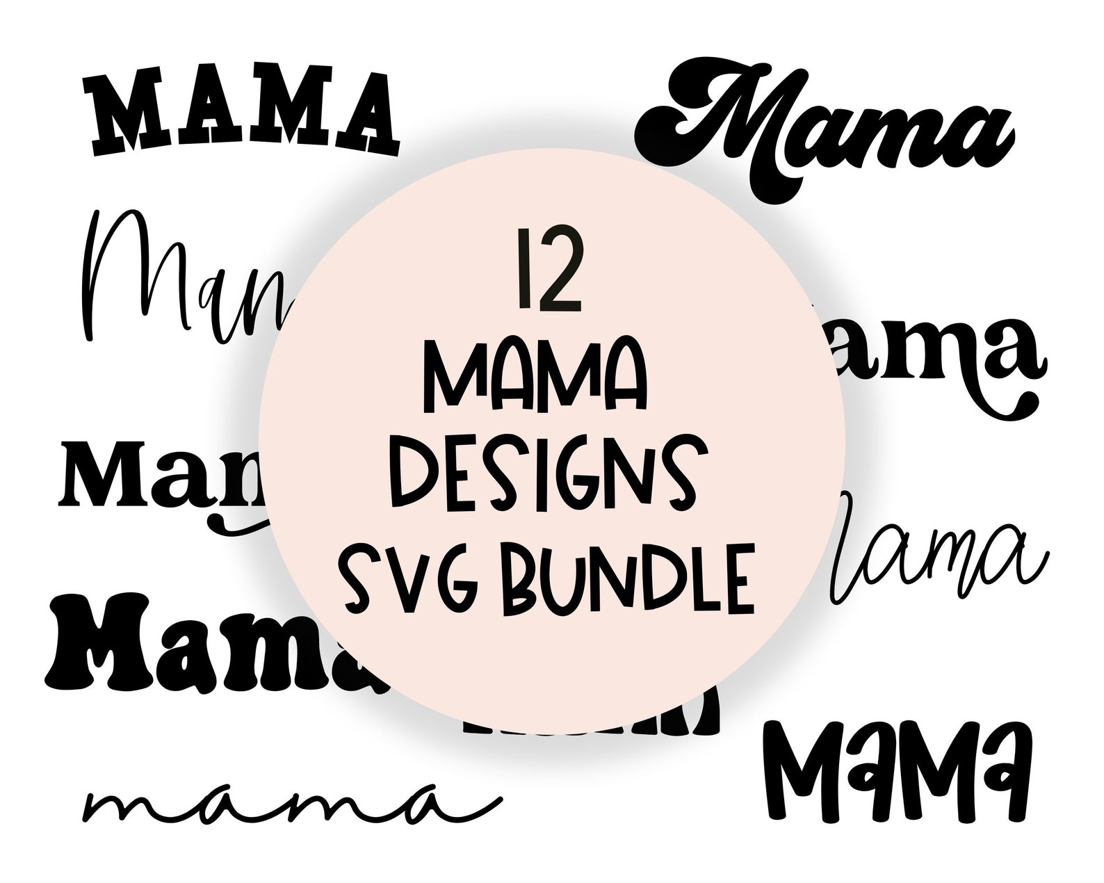 Mama Word SVG Bundle Svg Bundle Mama Svg Mom Svg - Etsy Australia