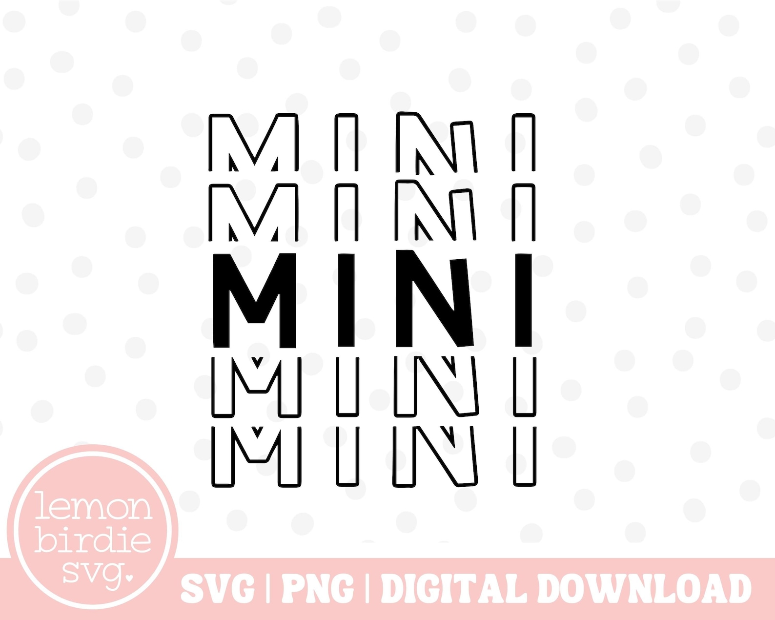 Mama & Mini Bundle SVG Mama Svg Mini Svg Mom Svg Baby - Etsy