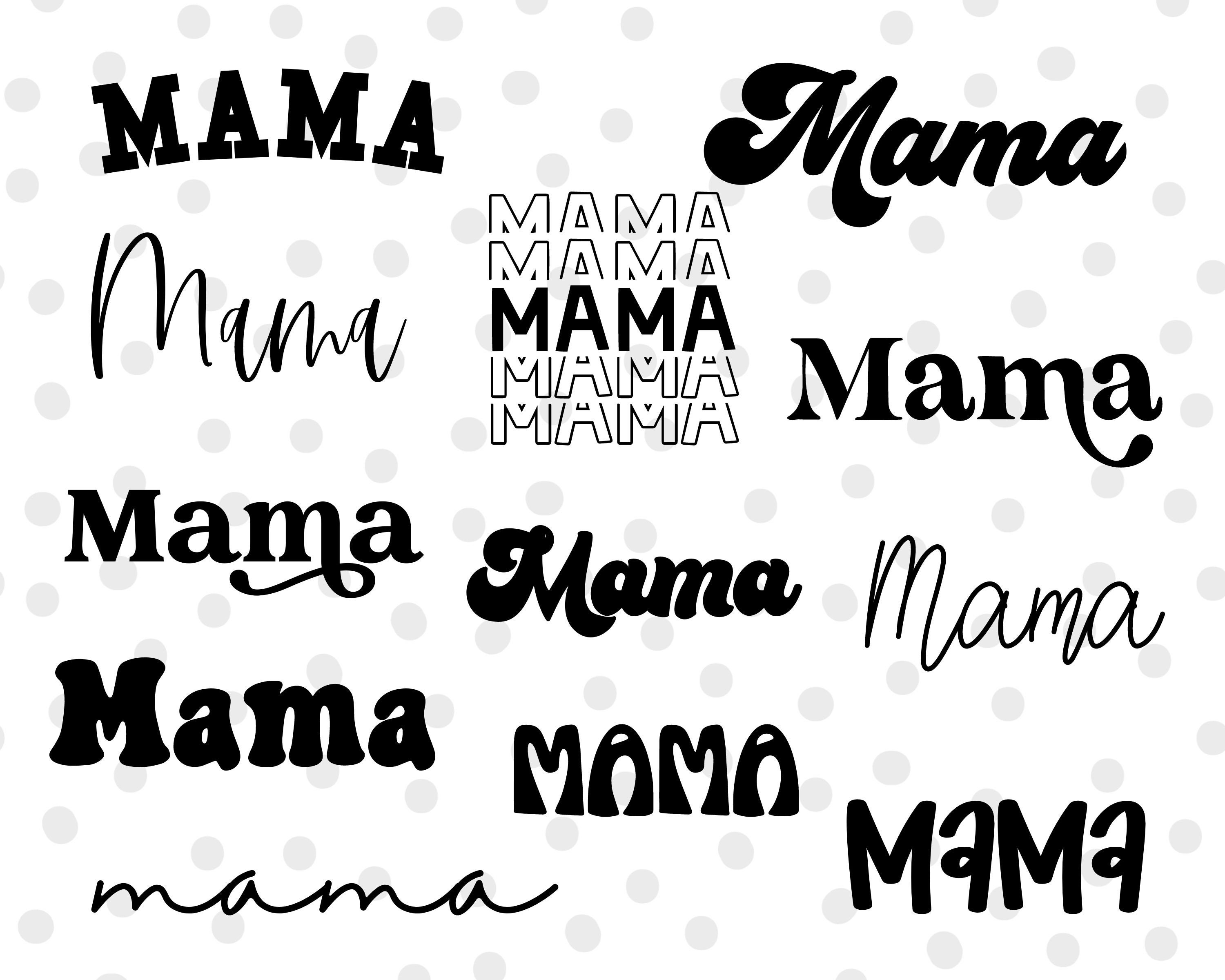 Mama Word SVG Bundle Svg Bundle Mama Svg Mom Svg - Etsy Australia