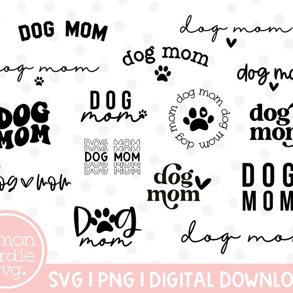 Dog Mom Svg - Etsy