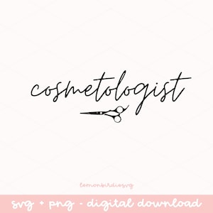 Cosmetologist Svg Png, Beautician Svg, Hair Stylist Svg, Hair Dresser ...