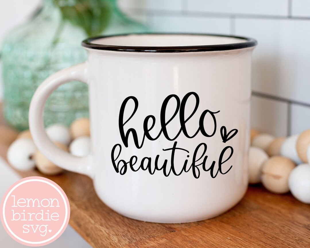 Hello Beautiful SVG Bride Svg Wedding Svg Makeup Bag Svg - Etsy