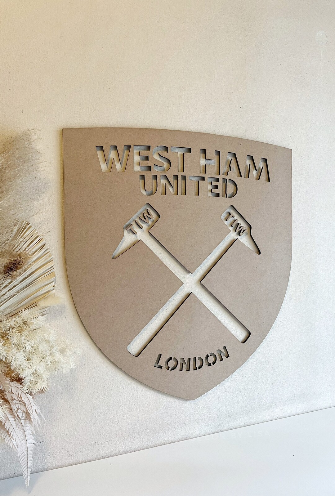 West Ham Wooden Logo Sign Football - Etsy