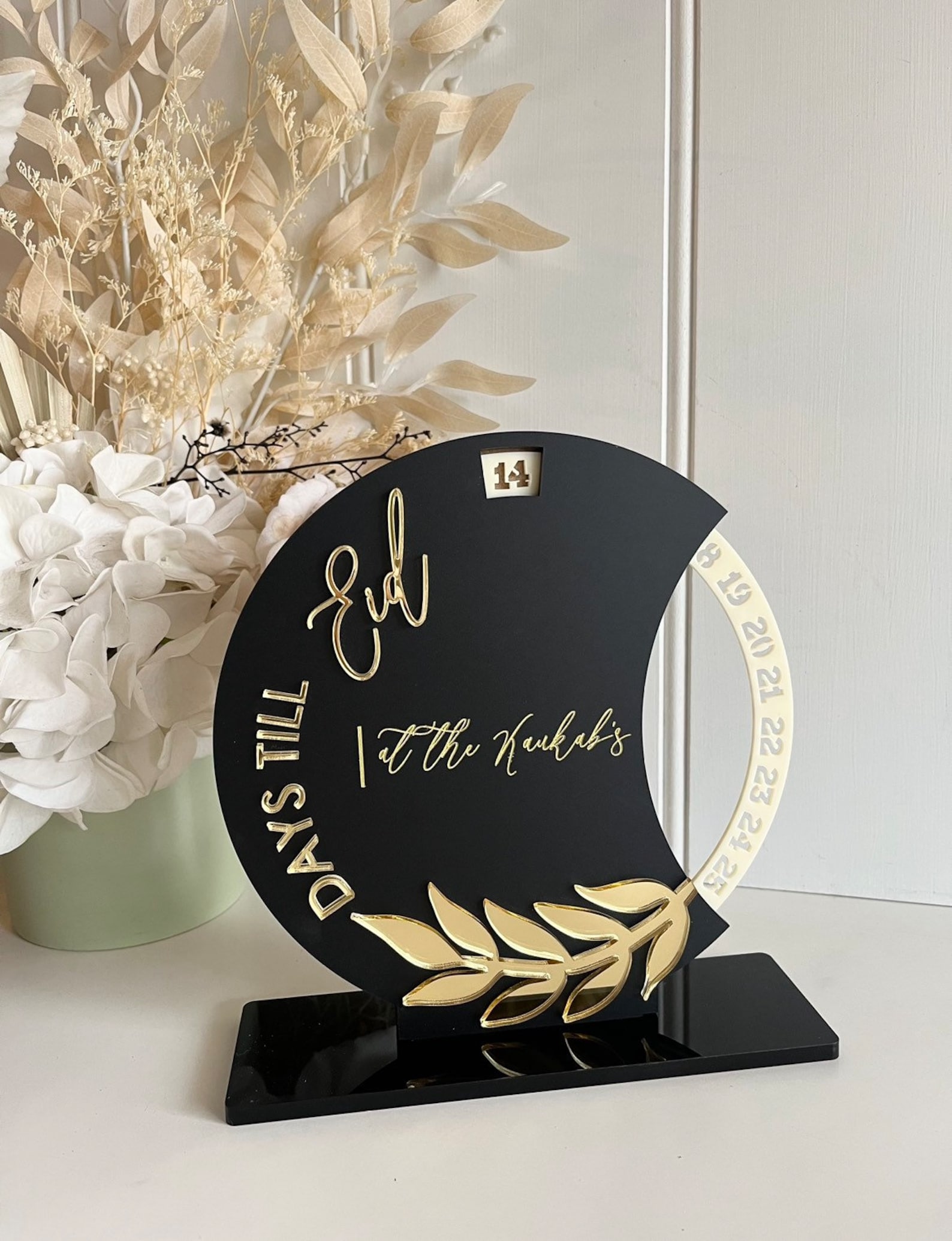 3D Days Till Eid Spinning Style 1 Countdown Till Eid Ramadan Decor ...