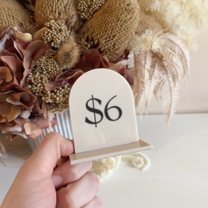 Mini Arch Pricing Signs Acrylic Market/pop up Stall Business Signs - Etsy