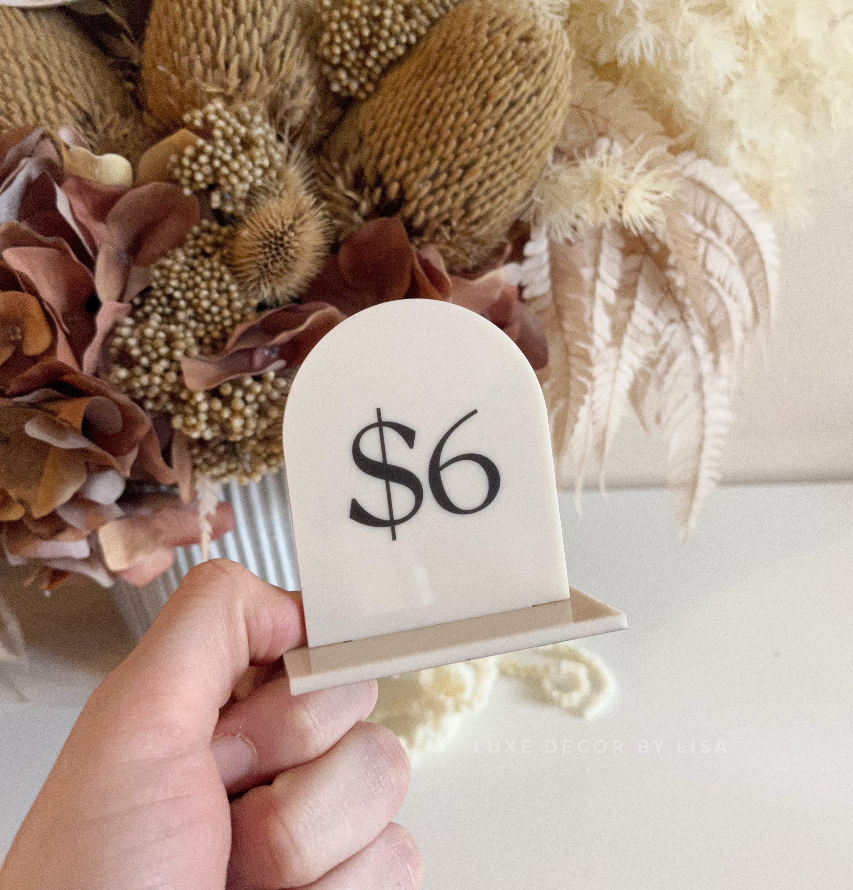 Mini Arch Pricing Signs Acrylic Market/pop up Stall Business - Etsy